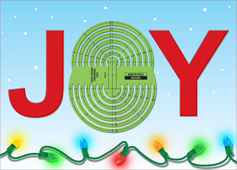 Civil Engineering Christmas Cards Personalized For Your Business