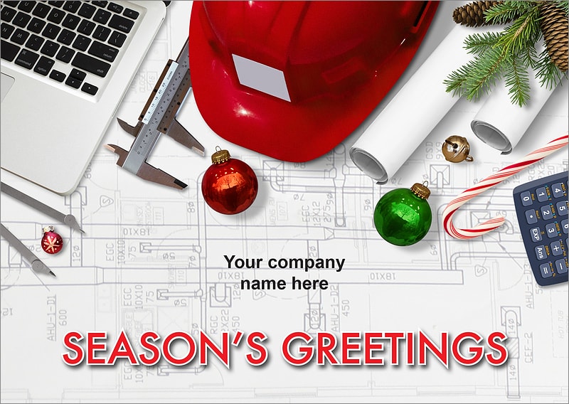 Engineering Tools Christmas Card (Glossy White) | Engineering Christmas ...