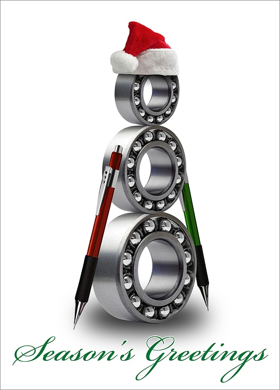 Mechanical Engineer Christmas Card (glossy) | Engineering Christmas Cards