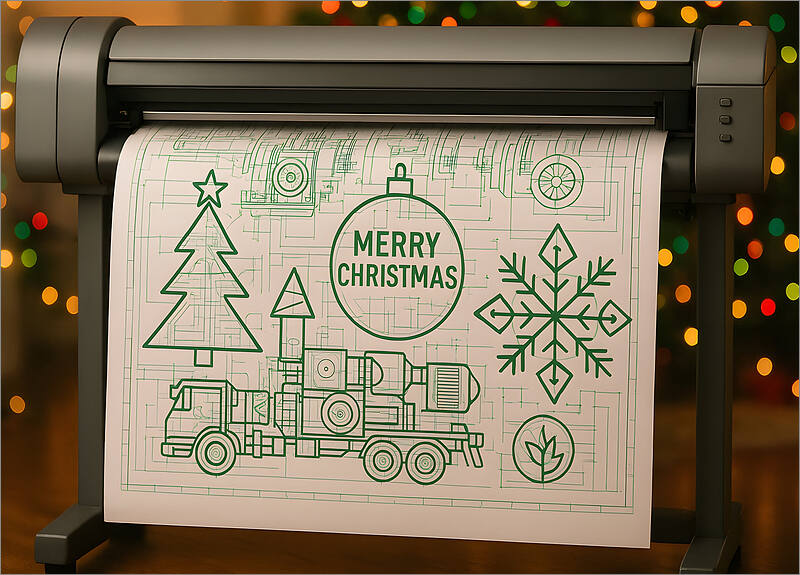 Engineering Christmas Card Plotter (Glossy White) | Engineering ...