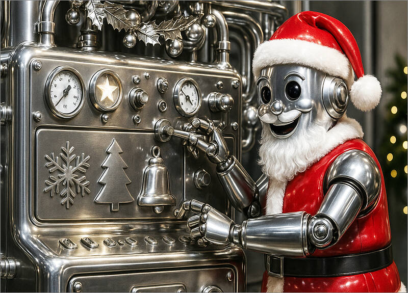 Engineering Christmas Card Robot (Glossy White) | Engineering Christmas ...